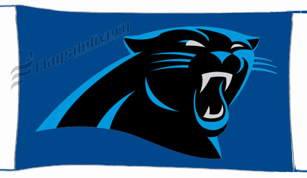 Carolina Panthers Blue Landscape Flag / Banner 5 X 3 Ft (150 X 90 Cm ...