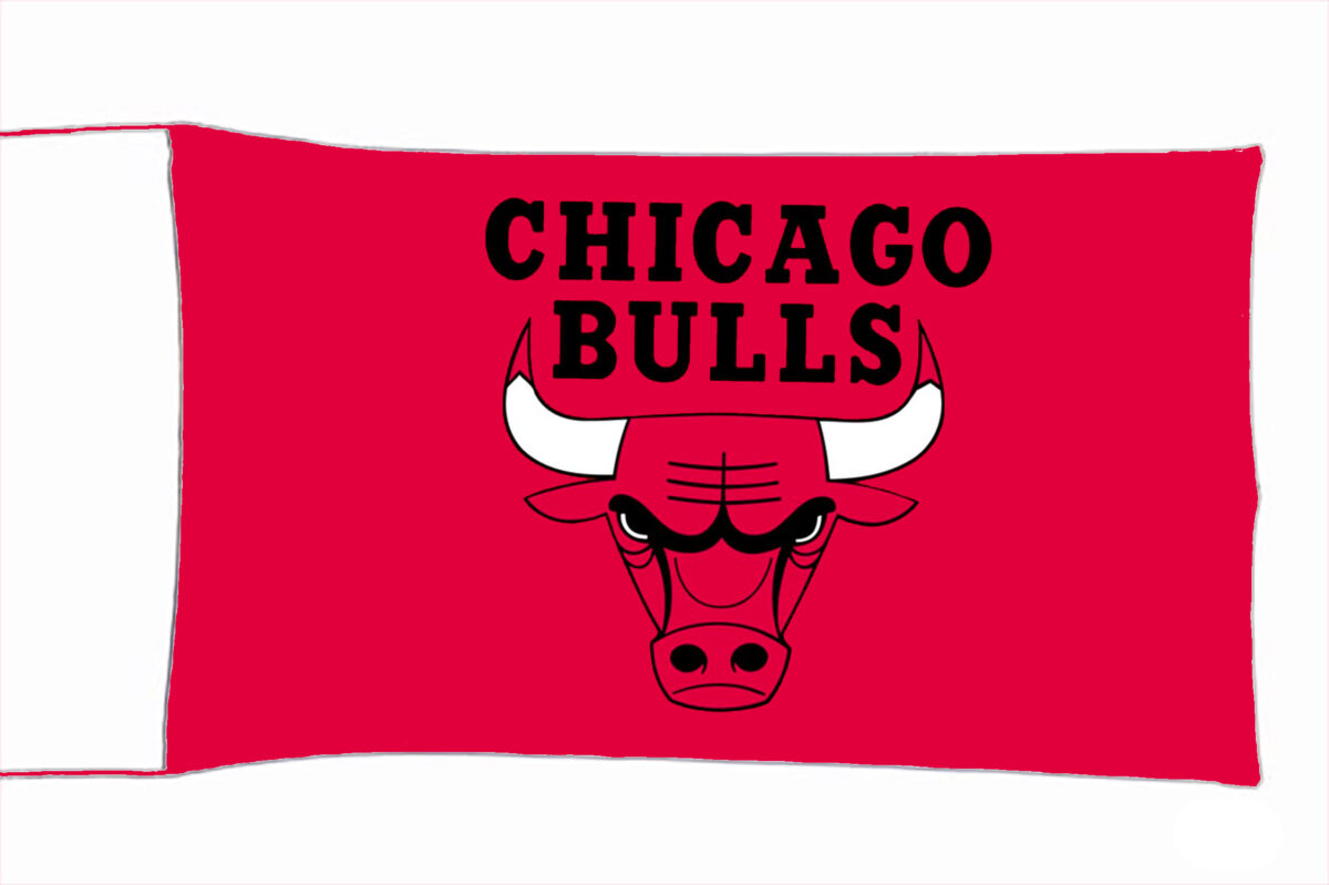 Chicago Bulls Landscape Red Flag / Banner 5 X 3 Ft (150 x 90 cm ...