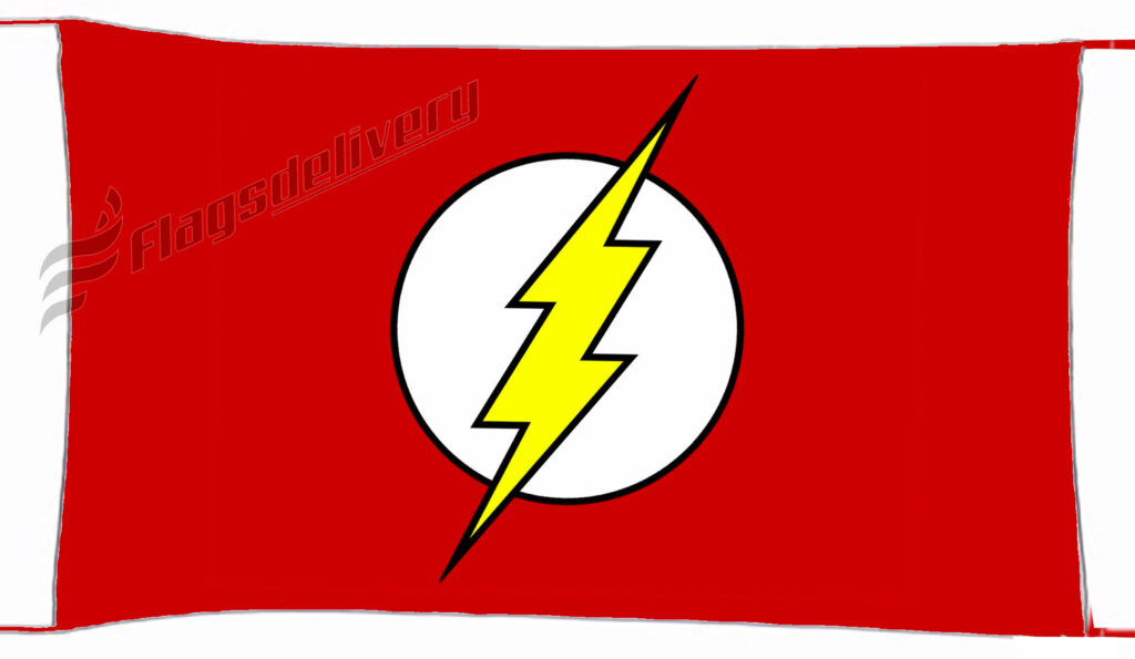 Flash Red Landscape Flag / Banner 5 X 3 Ft (150 X 90 Cm) - Flags Delivery