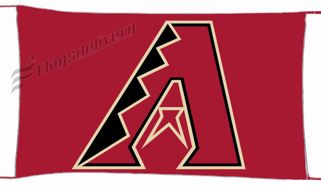 Arizona Diamondbacks Red Landscape Flag / Banner 5 X 3 Ft (150 X 90 Cm ...