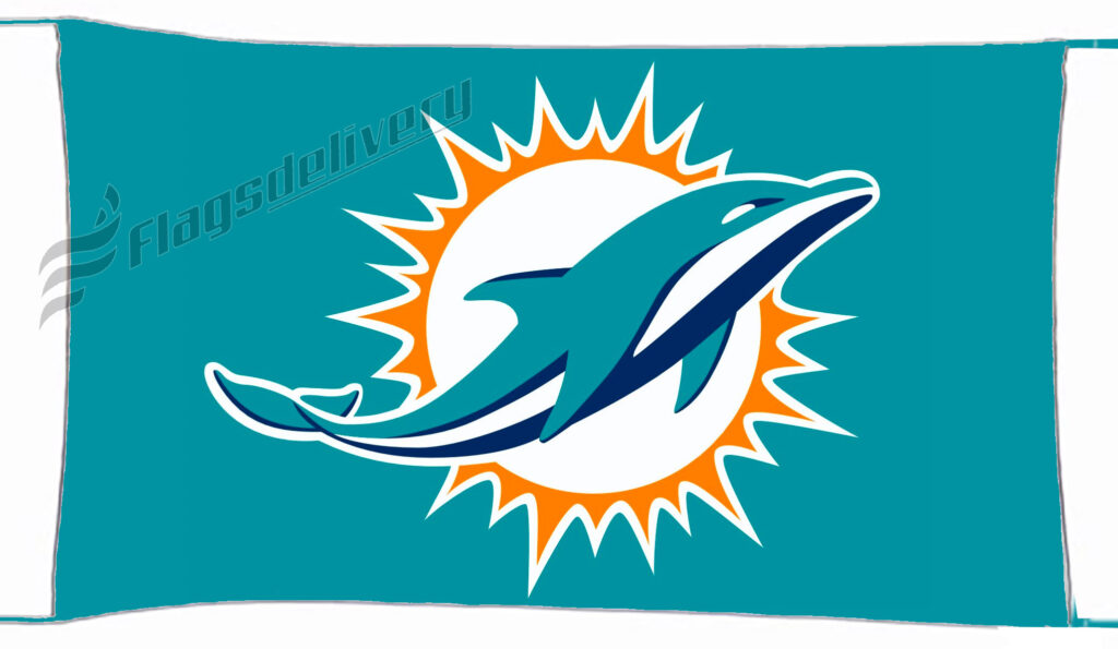 Miami Dolphins Landscape Flag / Banner 5 X 3 Ft (150 X 90 Cm) - Flags ...