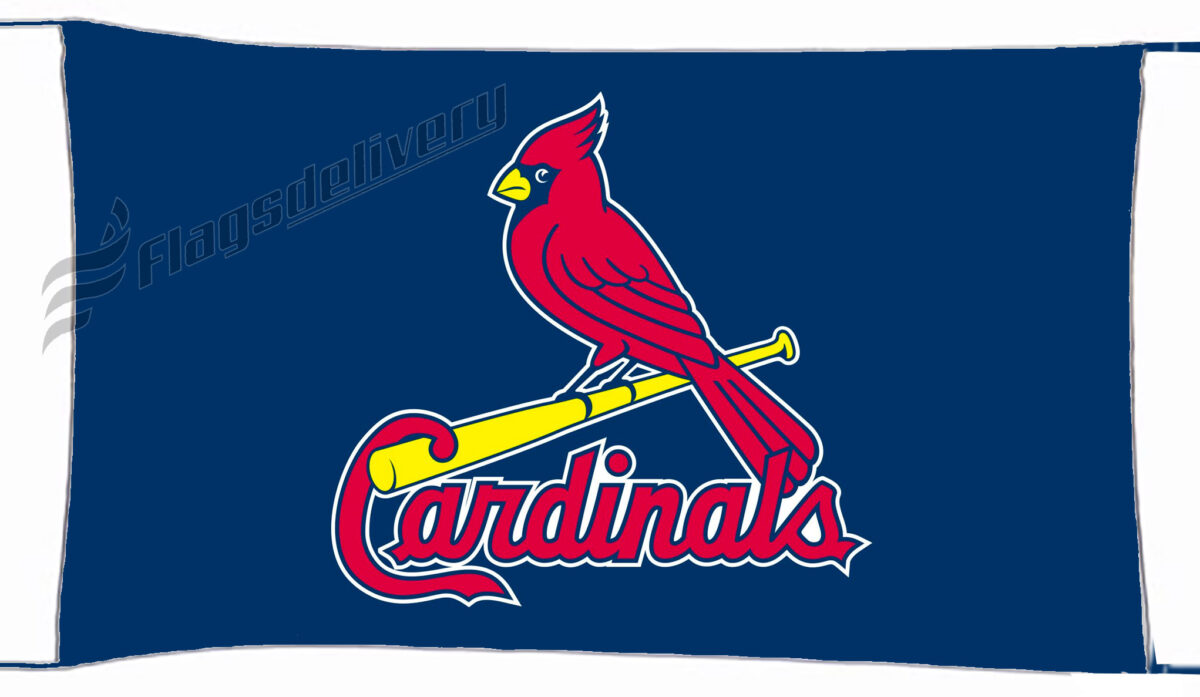 St Louis Cardinals Blue Landscape Flag / Banner 5 X 3 Ft (150 X 90 Cm ...