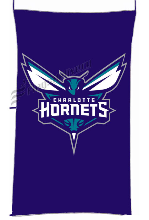 Charlotte Hornets Blue Vertical Flag / Banner 5 X 3 Ft (150 X 90 Cm ...