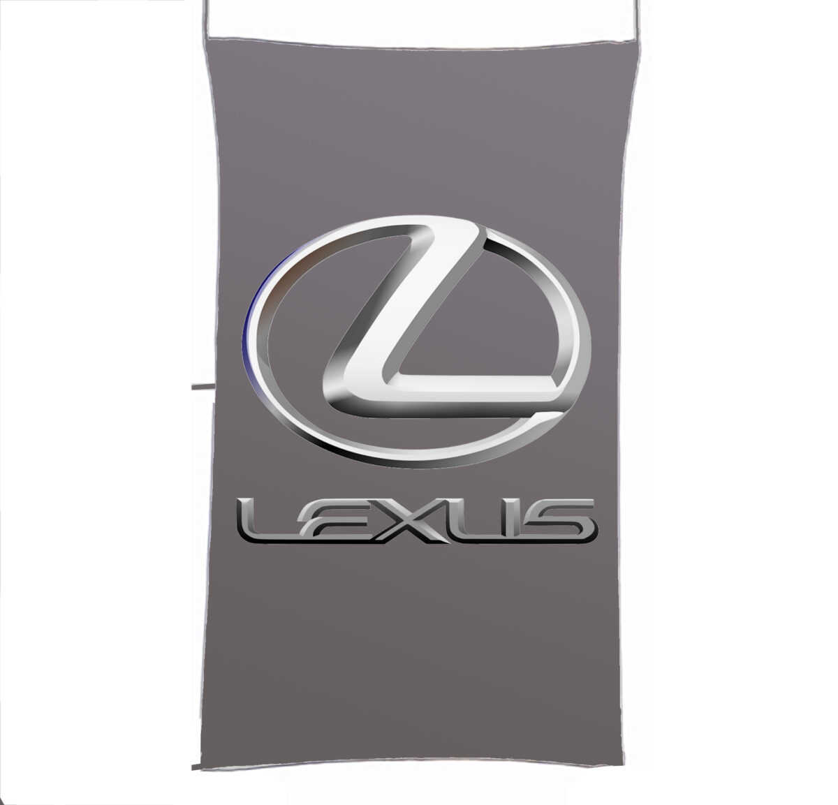 Lexus 3D Silver Vertical Flag / Banner 5 X 3 Ft (150 X 90 Cm) - Flags ...