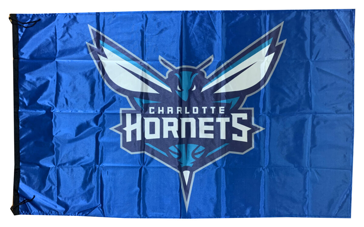 Charlotte Hornets Blue Landscape Flag / Banner 5 X 3 Ft (150 X 90 Cm ...