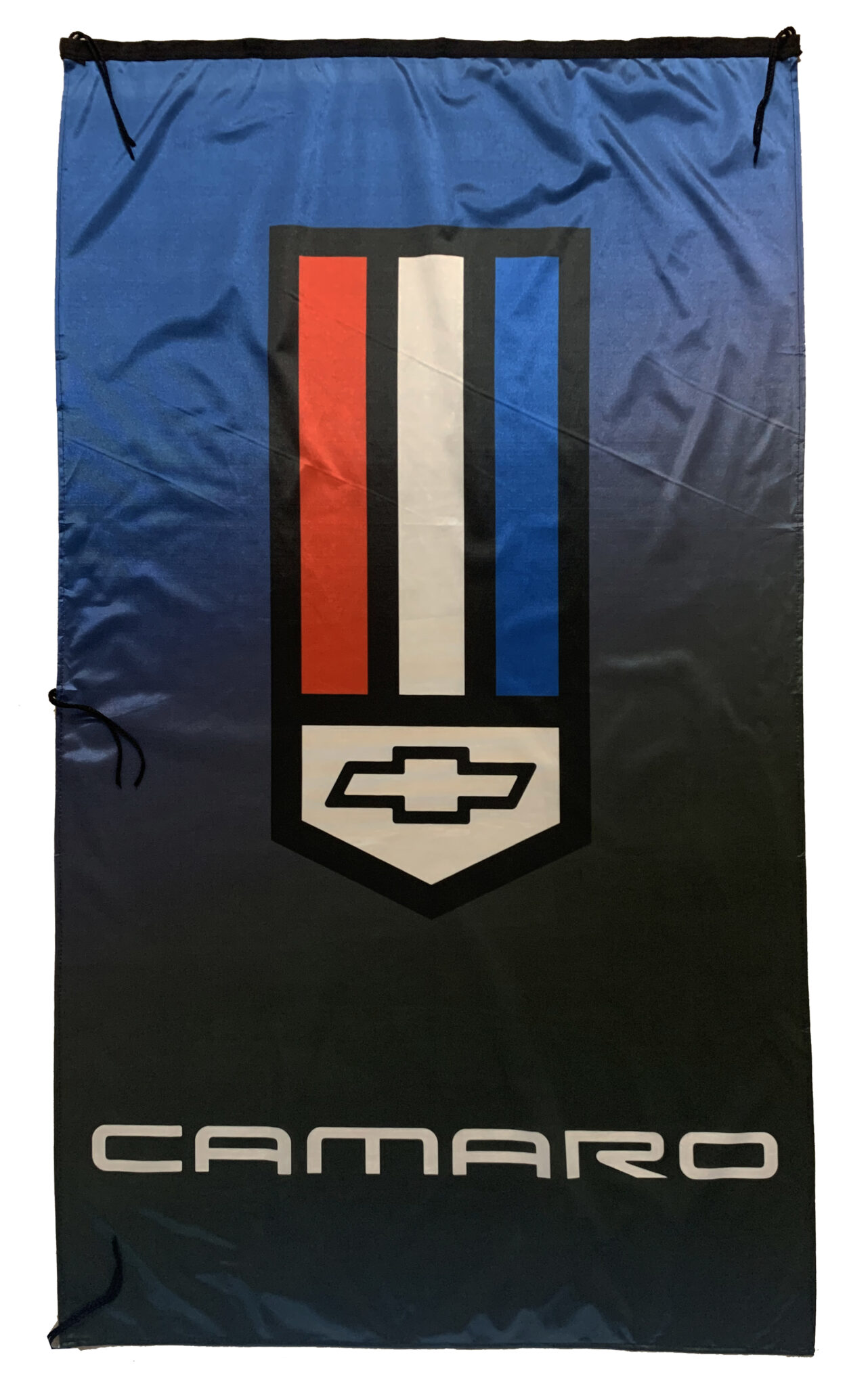 Chevrolet Camaro Vertical Black & Blue Flag / Banner 5 X 3 Ft (150 x 90 ...