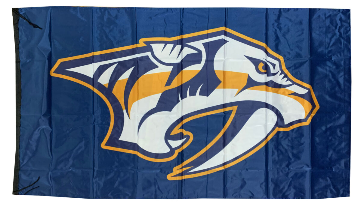 Nashville Predators Blue Landscape Flag / Banner 5 X 3 Ft (150 X 90 Cm ...