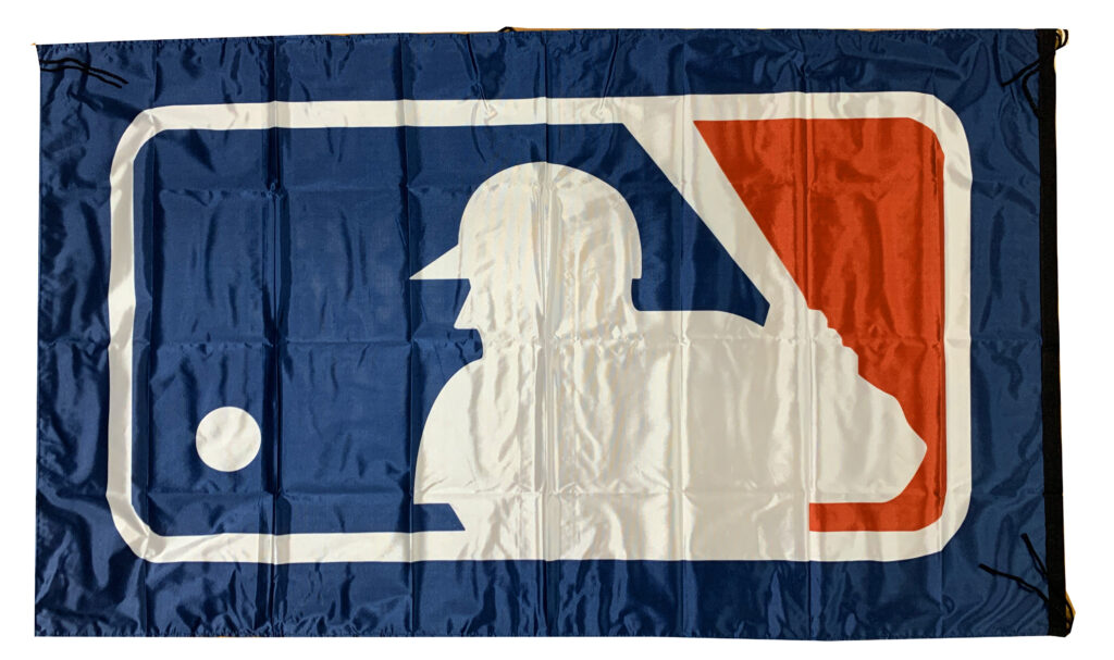 Mlb Logo Major League Baseball Landscape Flag / Banner 5 X 3 Ft (150 X ...