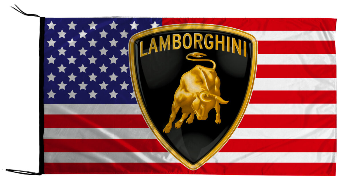 Lamborghini Flags For Sale | Lamborghini banners from Flags Delivery